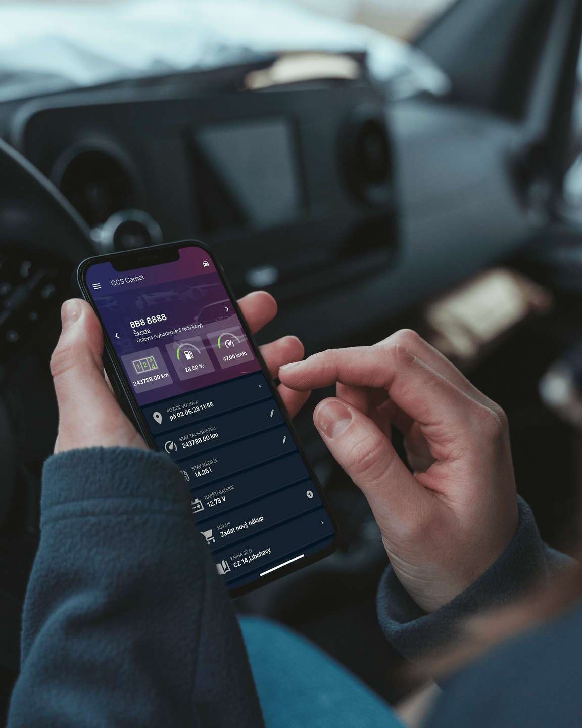 Pokročilé sledovanie firemných vozidiel Carnet | CCS